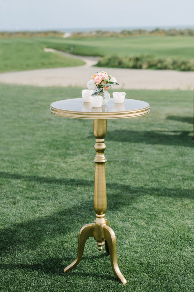 Tall Gold Cocktail Table - Loluma