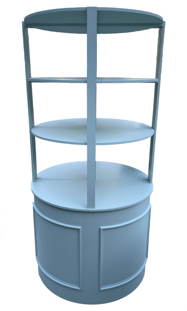 Round Bar Back Shelves - Loluma